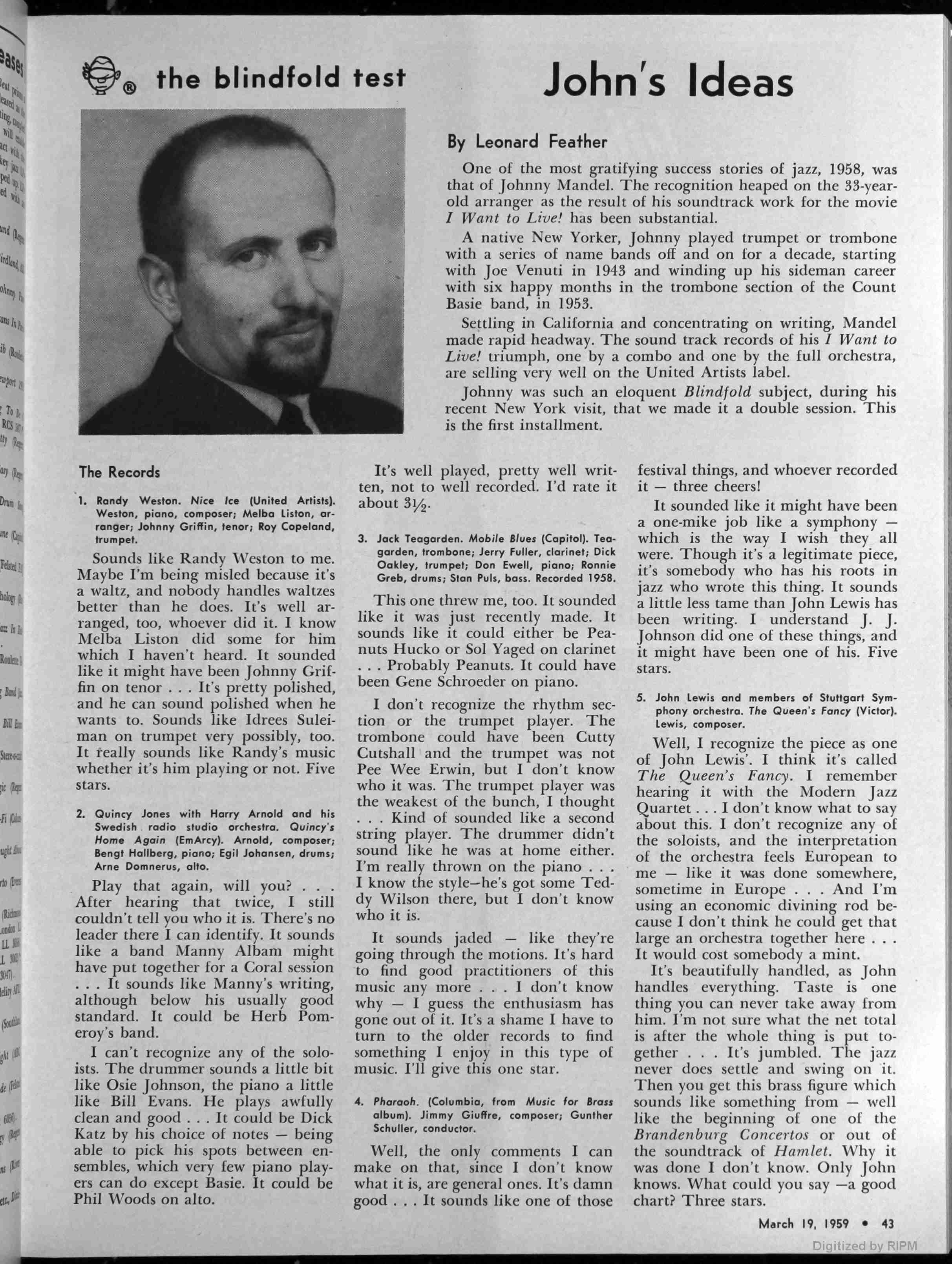 The Shadow of Johnny Mandel | DO THE M@TH